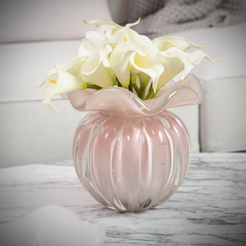 Vaso Murano Trouxinha Torcello P Jade Rosa