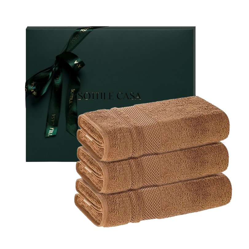 Kit 3 Toalhas de Rosto Karsten 100% Algodão Yves c/ Caixa de Presente ...